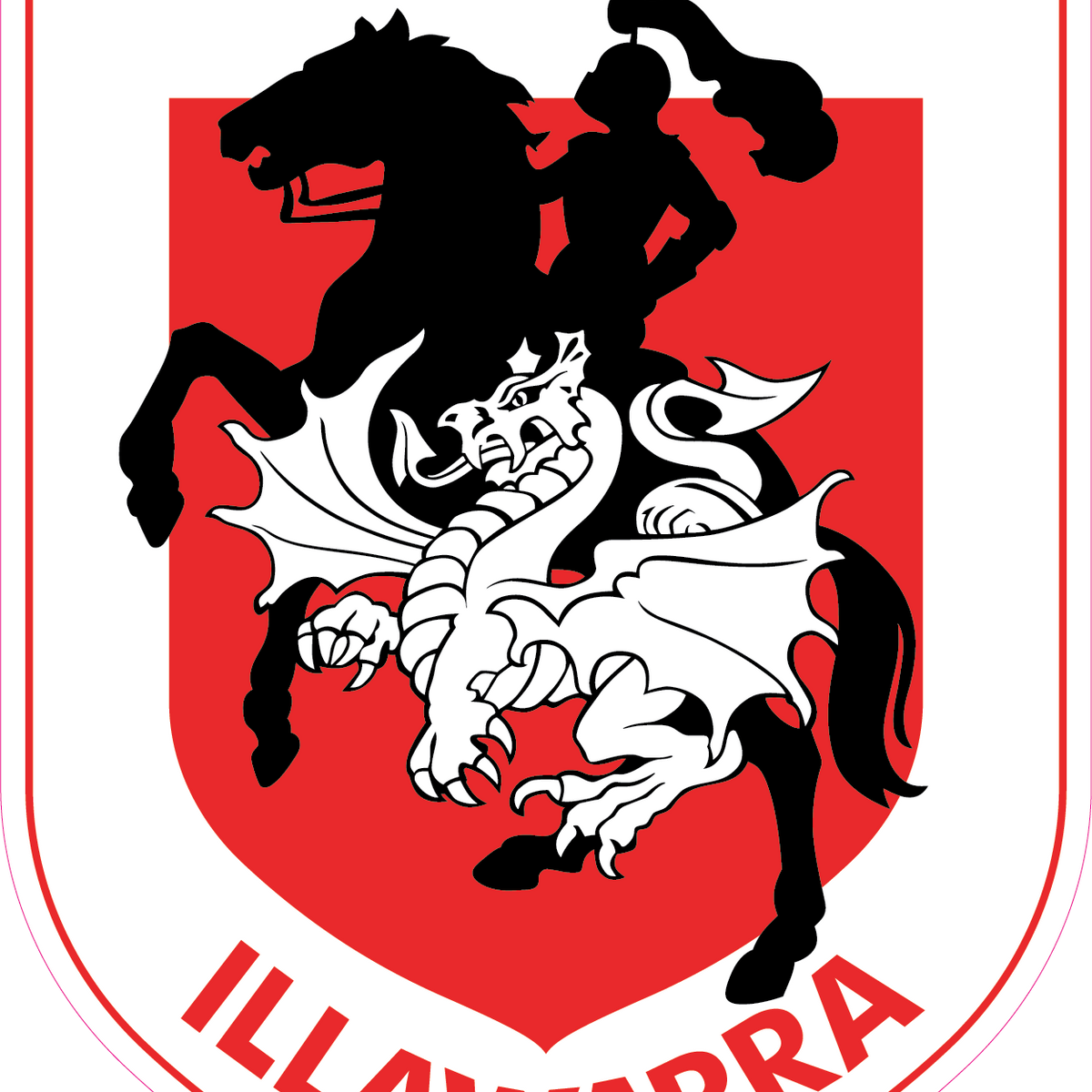 St. George Illawarra Dragons Logo Cut-out – Sports Heads
