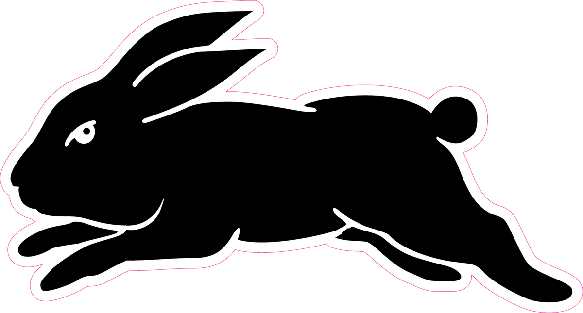 South Sydney Rabbitohs Black Logo Cut-out – Sports Heads